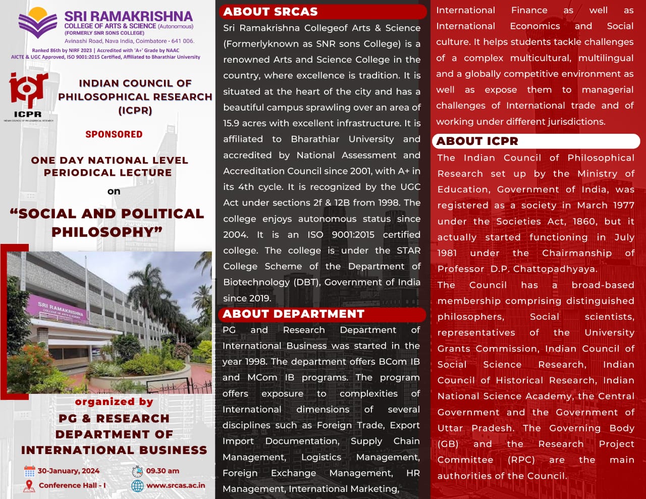 Sri Ramakrishna College of Arts and Science | Best Arts and science ...